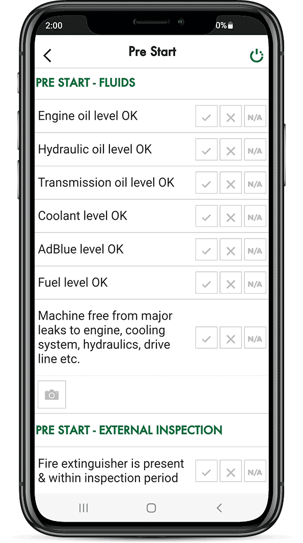 FREE Digital Pre-Start App For Your Machines