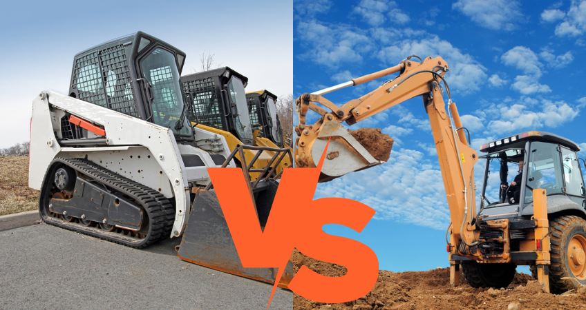 Skid Steer vs Backhoe - Which is better for your needs? | iseekplant